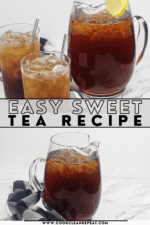 Easy Sweet Tea Recipe - Cook Clean Repeat