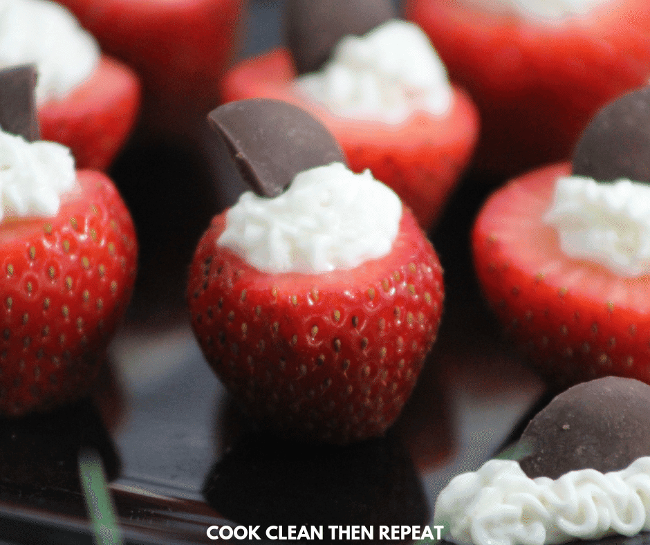 The Easiest Stuffed Strawberries Recipe! - Cook Clean Repeat