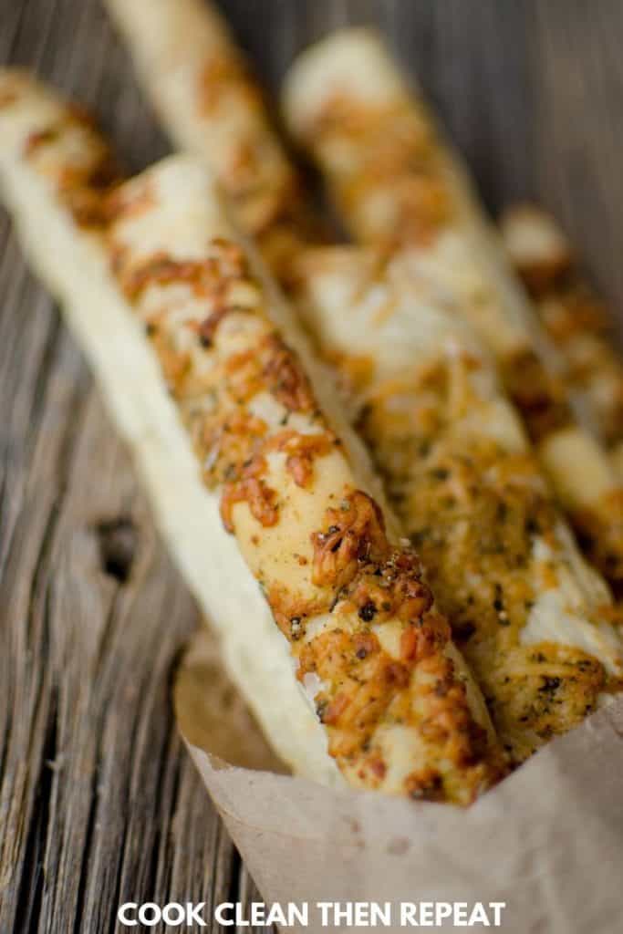 Parmesan Garlic Breadsticks - Cook Clean Repeat
