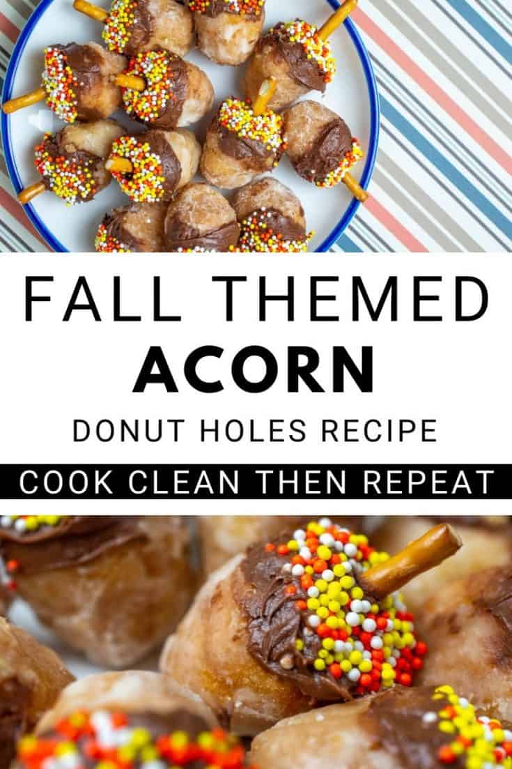 Acorn Donut Holes Recipe - Cook Clean Repeat