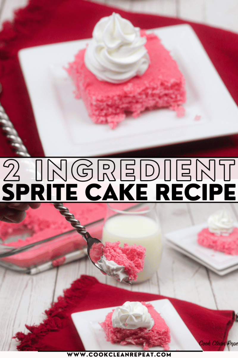 2 Ingredient Cake | Sprite Cake Recipe - Cook Clean Repeat