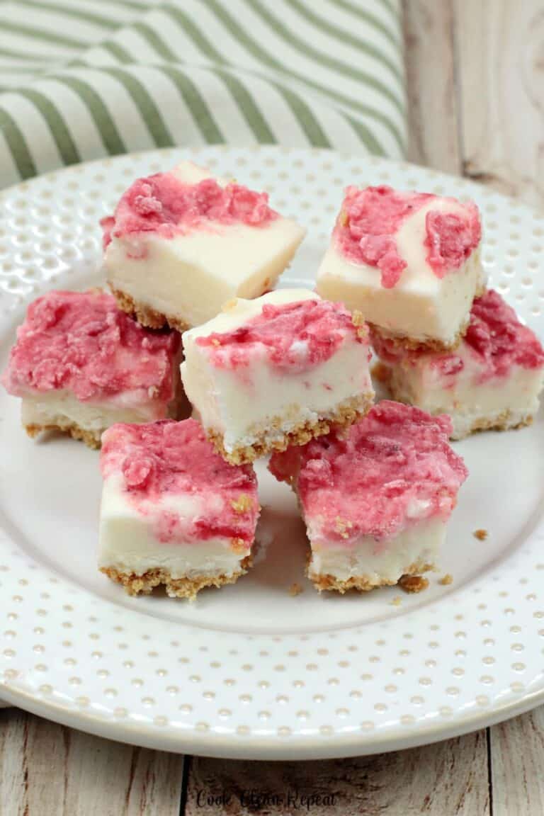 Strawberry Cheesecake Fudge - Cook Clean Repeat