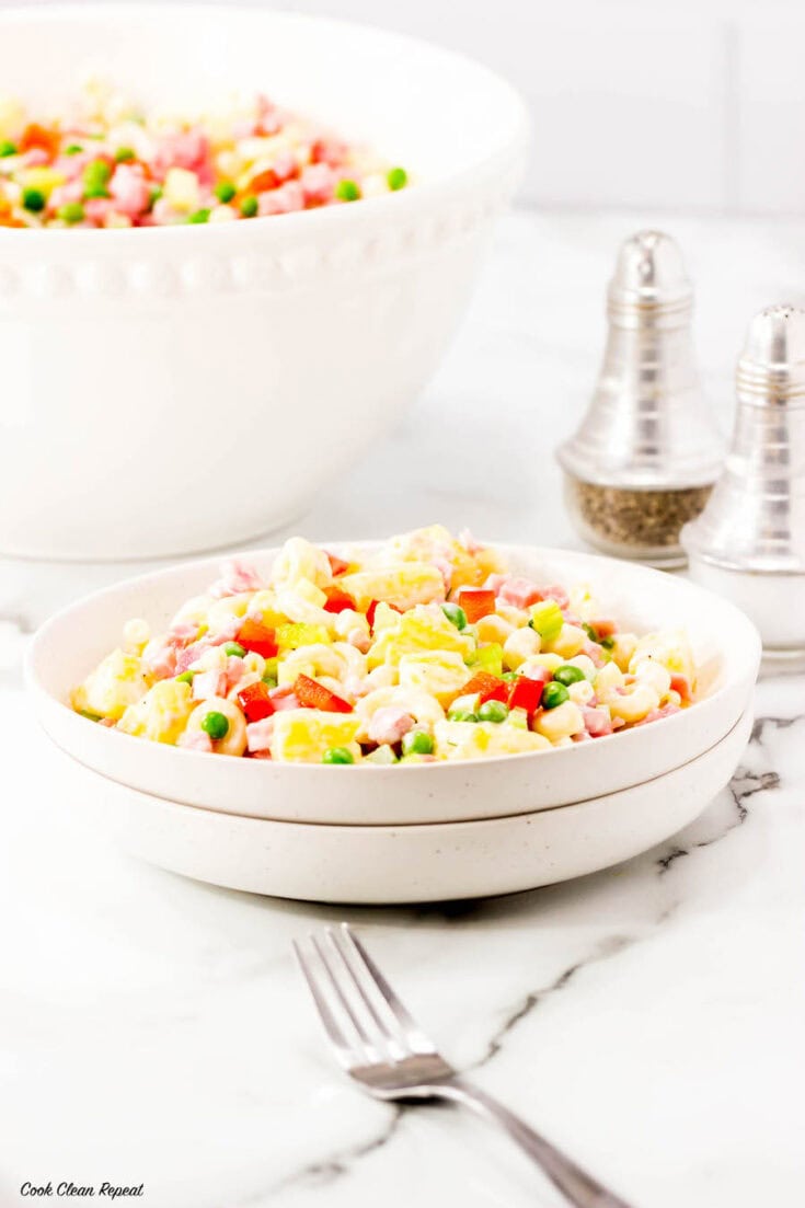 Ham and Pineapple Pasta Salad - Cook Clean Repeat