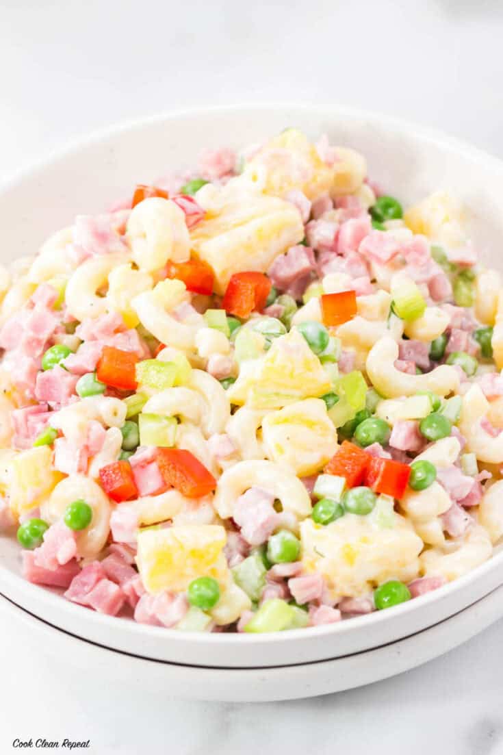 Ham and Pineapple Pasta Salad - Cook Clean Repeat