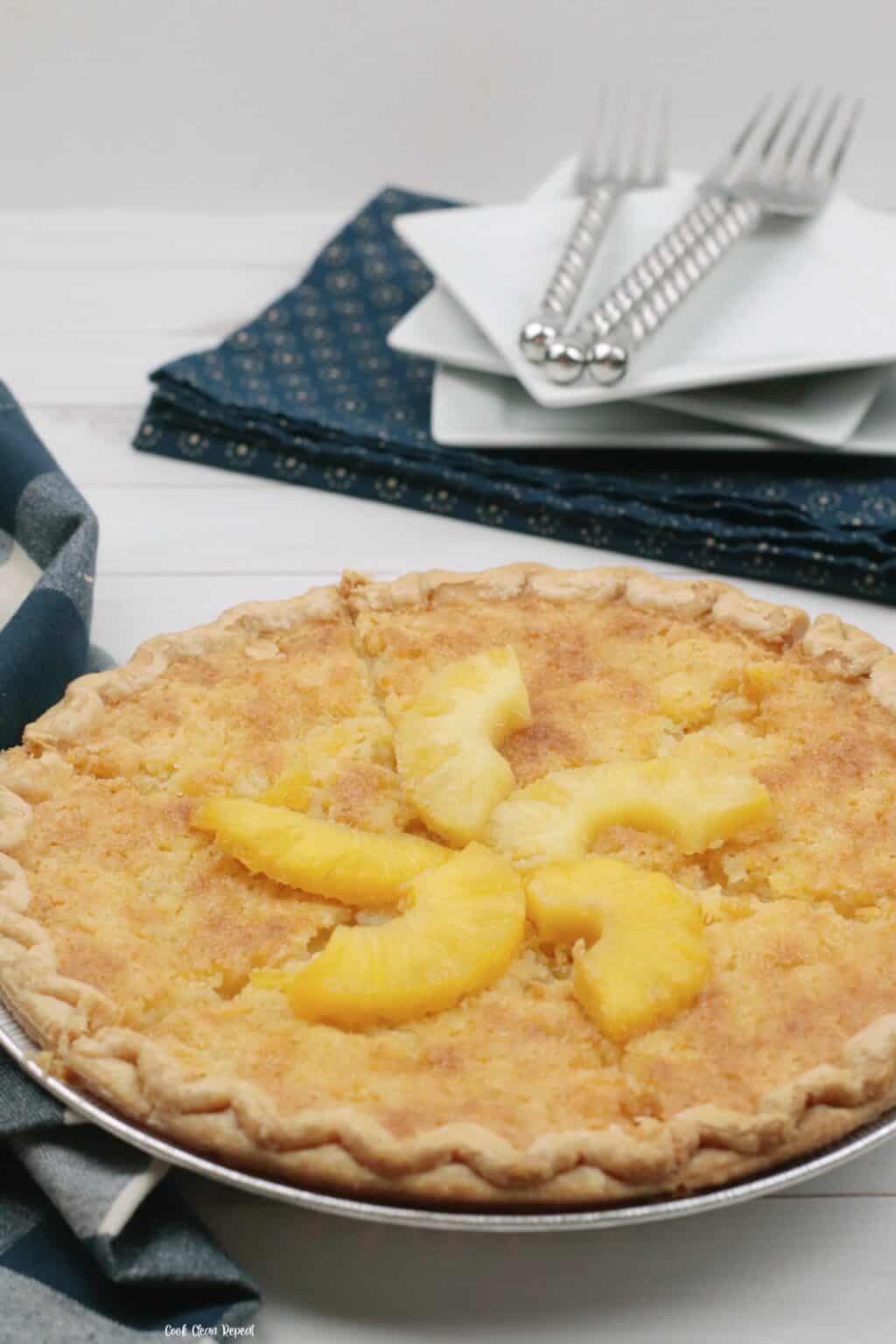 Easy Pineapple Pie Recipe - Cook Clean Repeat