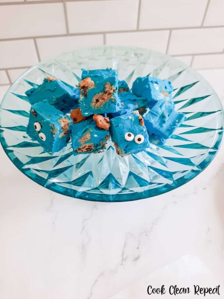 Cookie Monster Fudge - Cook Clean Repeat