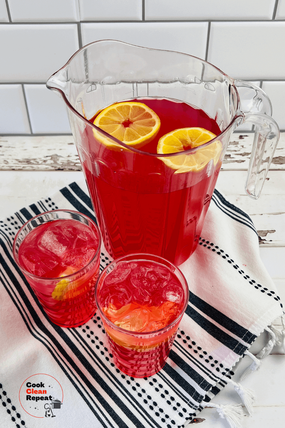 Homemade Pink Lemonade - Cook Clean Repeat