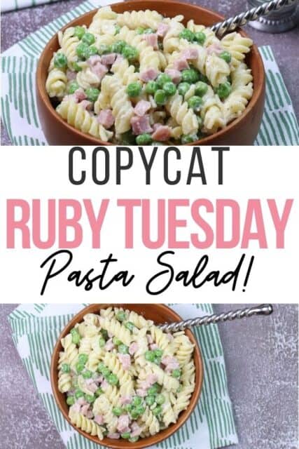 Copycat Ruby Tuesday Pasta Salad Recipe - Cook Clean Repeat
