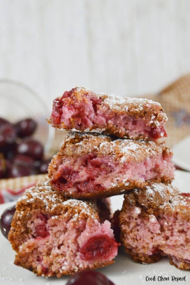 2 Ingredient Cherry Bars - Cook Clean Repeat