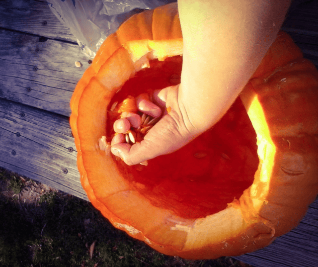 How to Clean Out a Pumpkin - Cook Clean Repeat