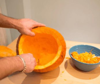 How to Clean Out a Pumpkin - Cook Clean Repeat