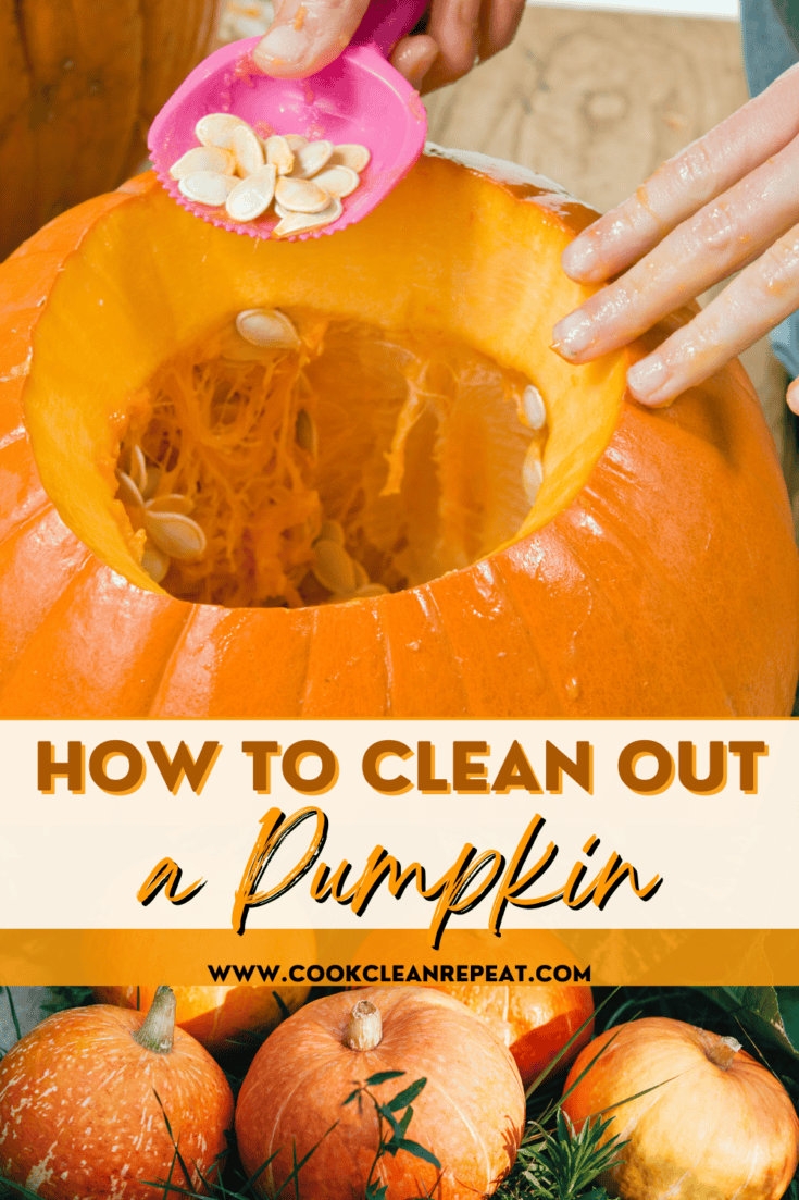 How to Clean Out a Pumpkin - Cook Clean Repeat
