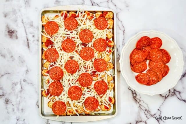 Pizza Tater Tot Casserole Cook Clean Repeat