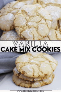 Vanilla Cake Mix Cookies - Cook Clean Repeat