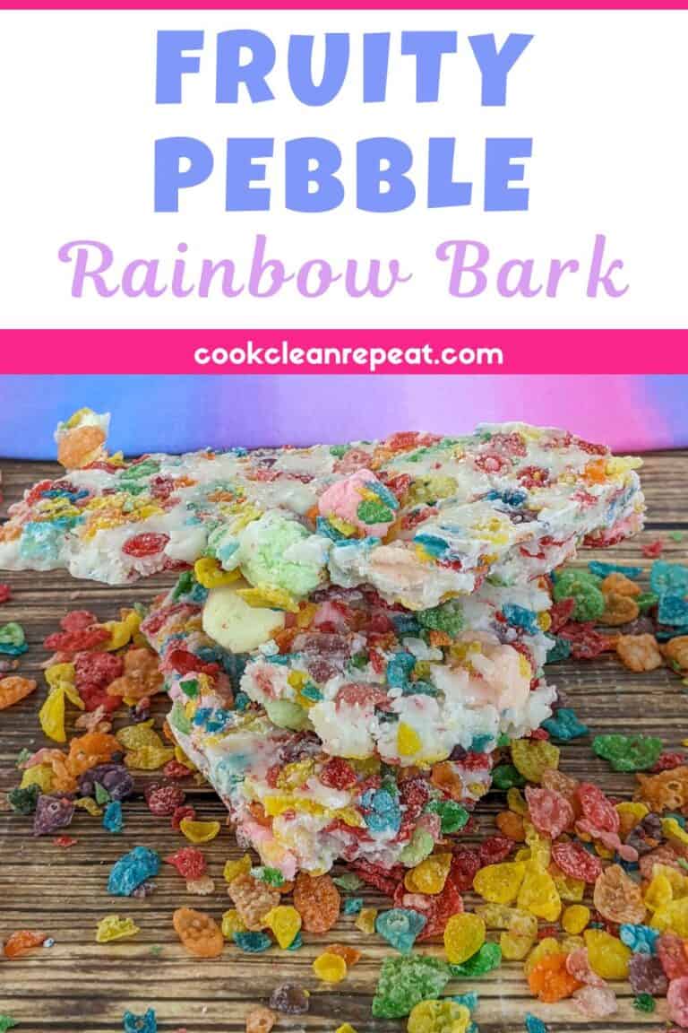 Fruity Pebble Rainbow Bark - Cook Clean Repeat