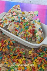 Fruity Pebble Rainbow Bark - Cook Clean Repeat