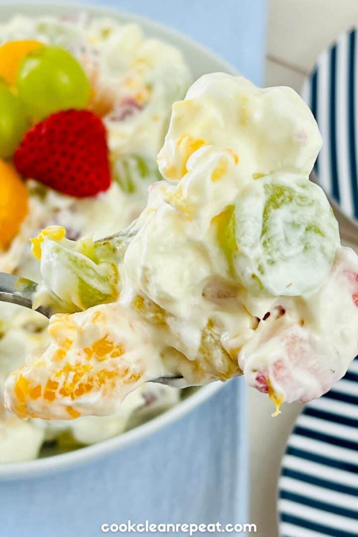 Fruit Salad with Pudding - Cook Clean Repeat