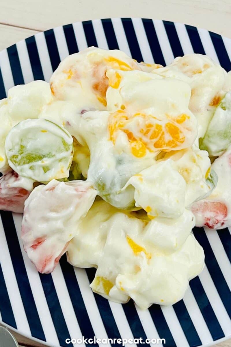 Fruit Salad with Pudding - Cook Clean Repeat