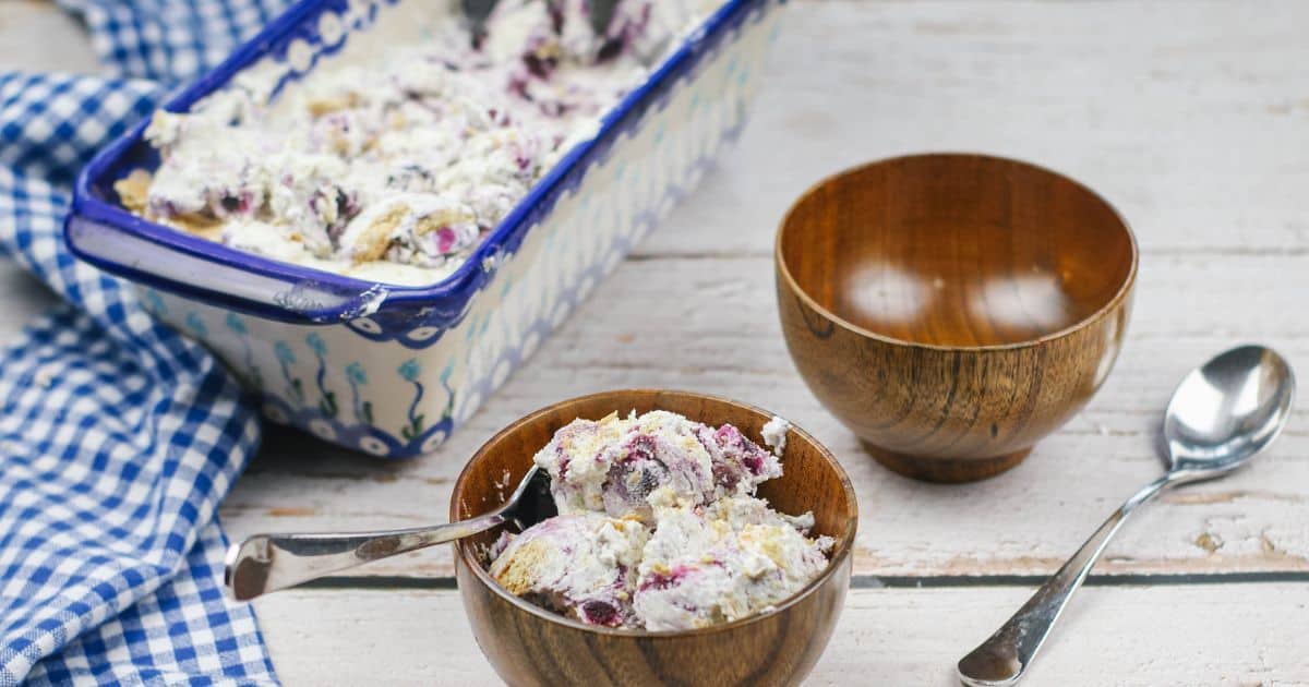 Blueberry Pie Ice Cream Recipe - Cook Clean Repeat