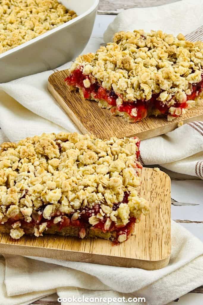Cherry Bars with Cake Mix - Cook Clean Repeat