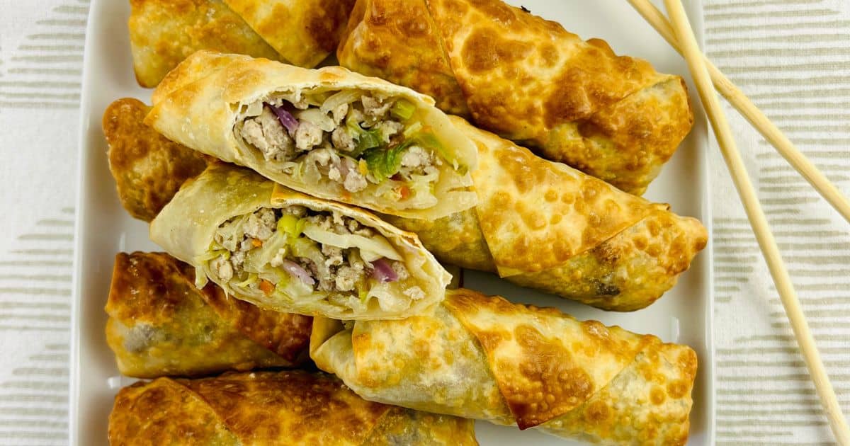 Crispy Chicken Egg Rolls - Cook Clean Repeat