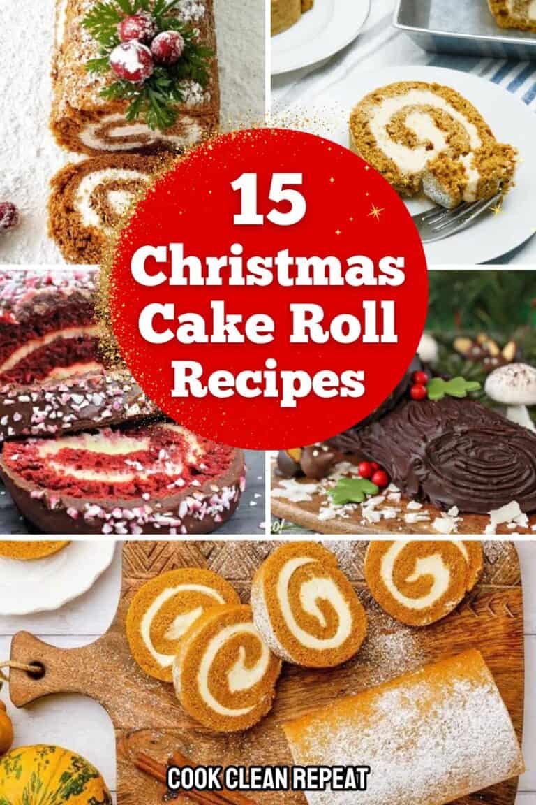 Christmas Cake Roll Recipes - Cook Clean Repeat