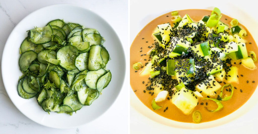 20 Quick Cucumber Salads That Make The Perfect Lunch - Cook Clean Repeat